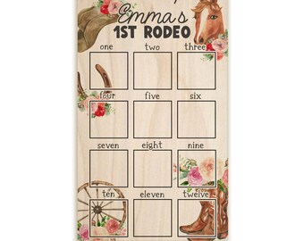 Rodeo First Birthday Board - Etsy