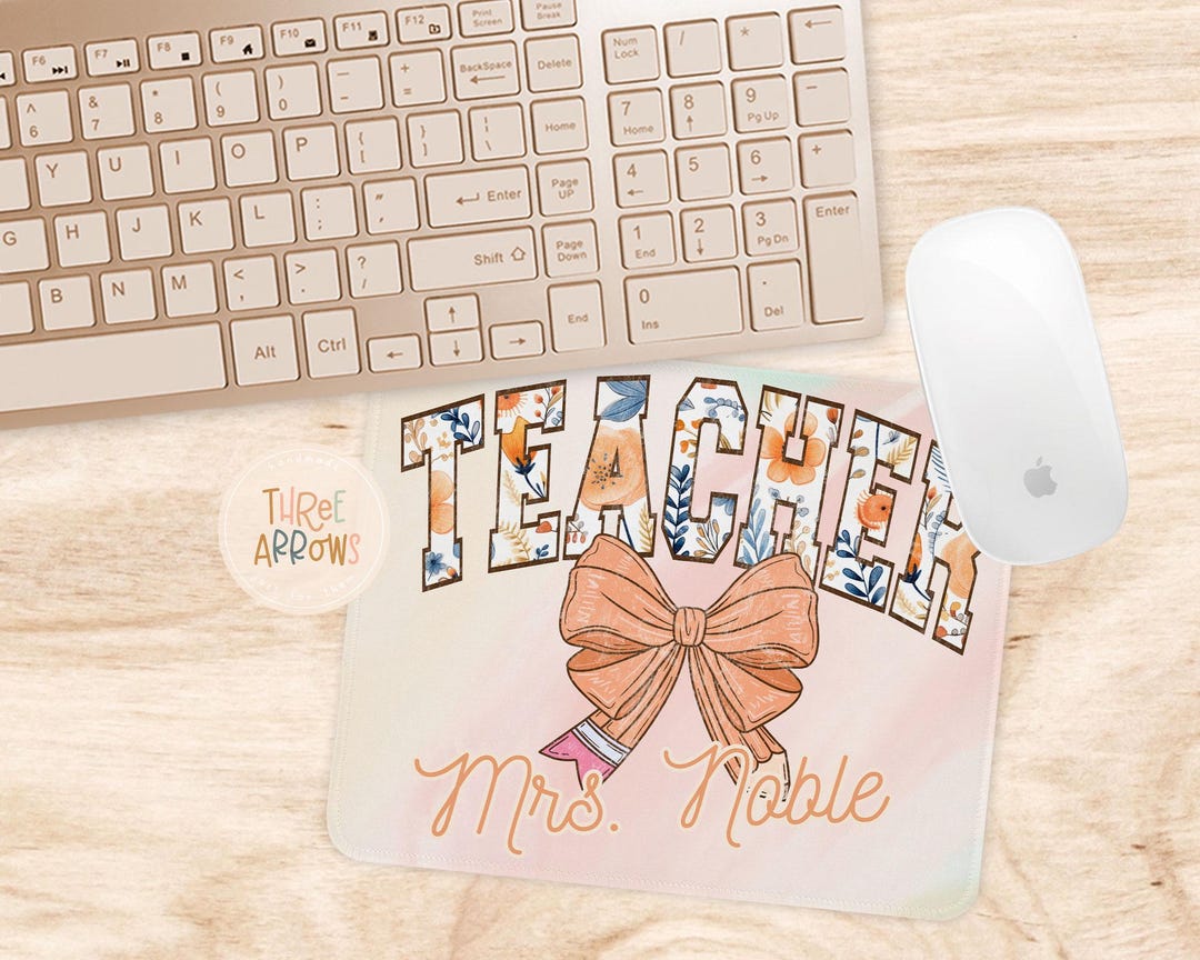 Personalized Teacher Mouse Pad, Composition Book, Teacher Appreciation ...