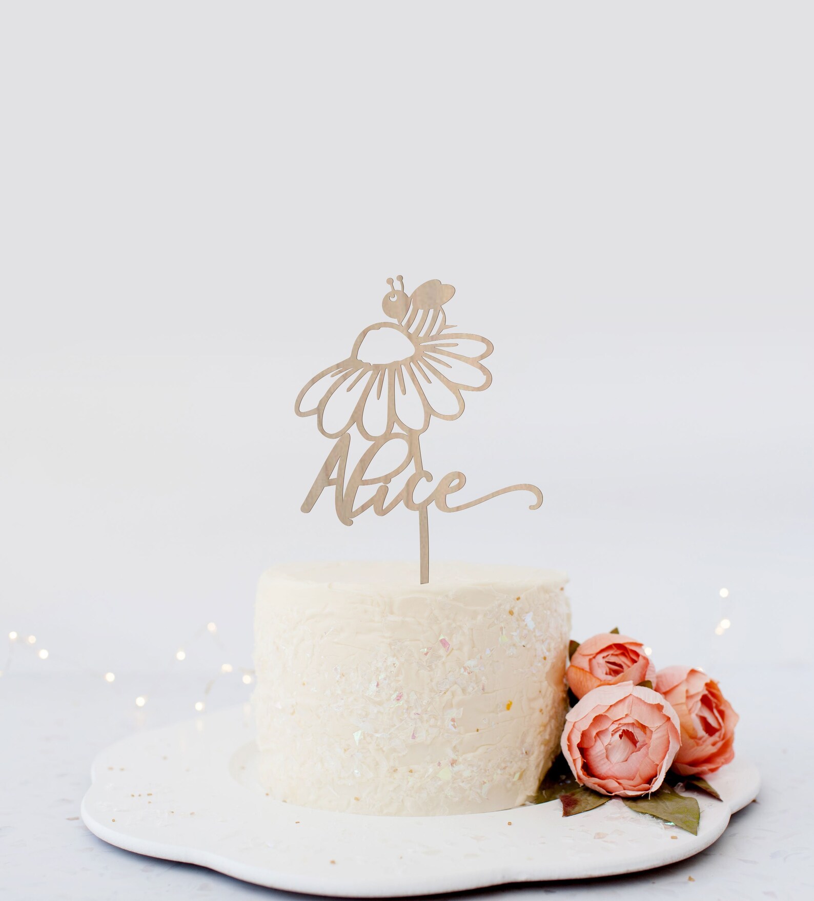 Daisy Custom Name Birthday Cake Topper Boy Girl Birthday Baby - Etsy