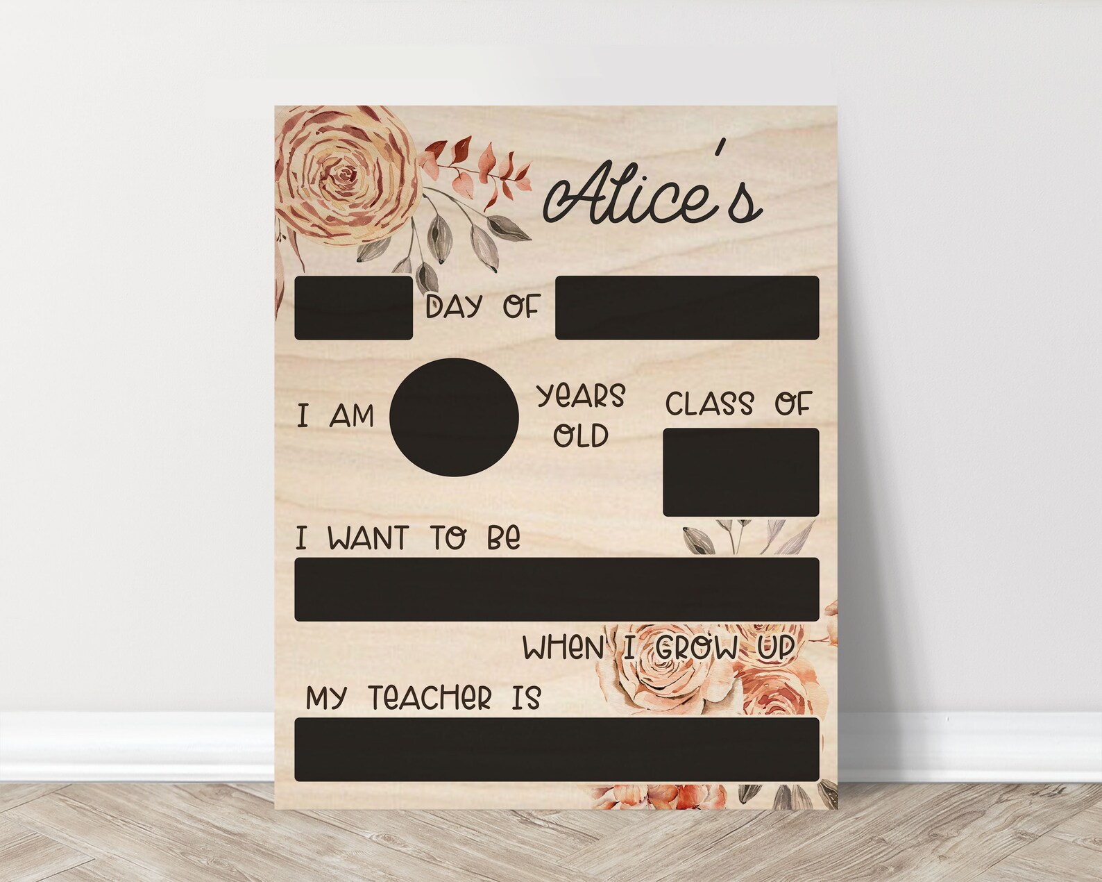 First Day of School Board Sign Reusable 1st Day Chalk Sign Back to ...