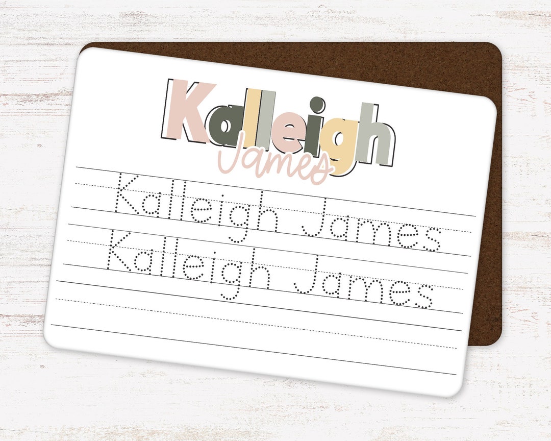 I Can Write My Name Board, Learn My Name, Educational Name Tracing ...