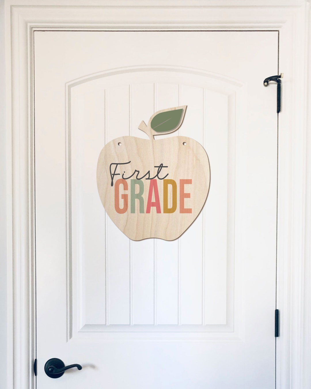 First Grade Door Hanger Sign, Teacher Appreciation Gift, Round Door ...