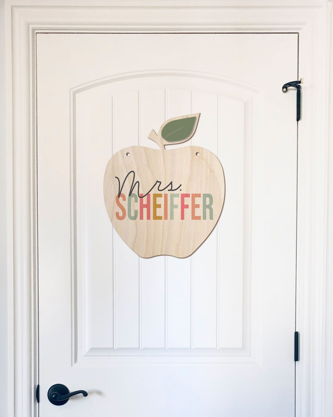 Teacher Name Sign, Teacher Appreciation Gift, Round Teacher Sign, Door ...