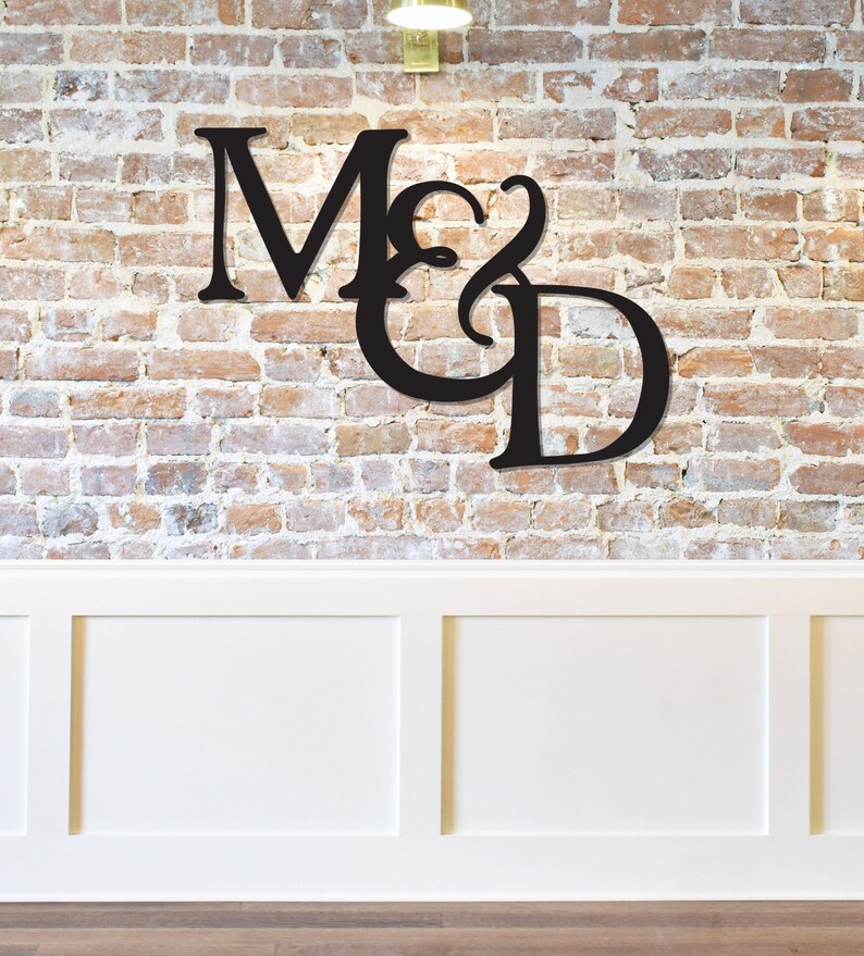 Wedding Backdrop Initials Sign Cutout Custom Wedding Sign | Etsy