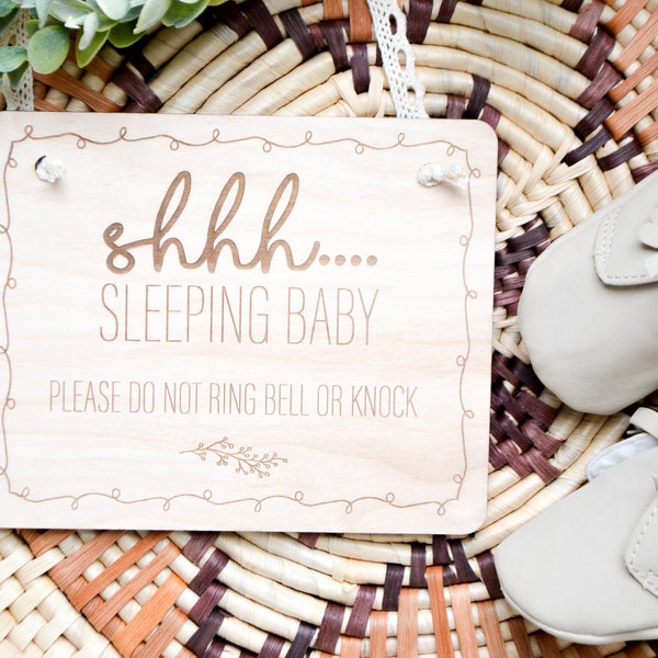 Nap Time Front Door Sign - Etsy
