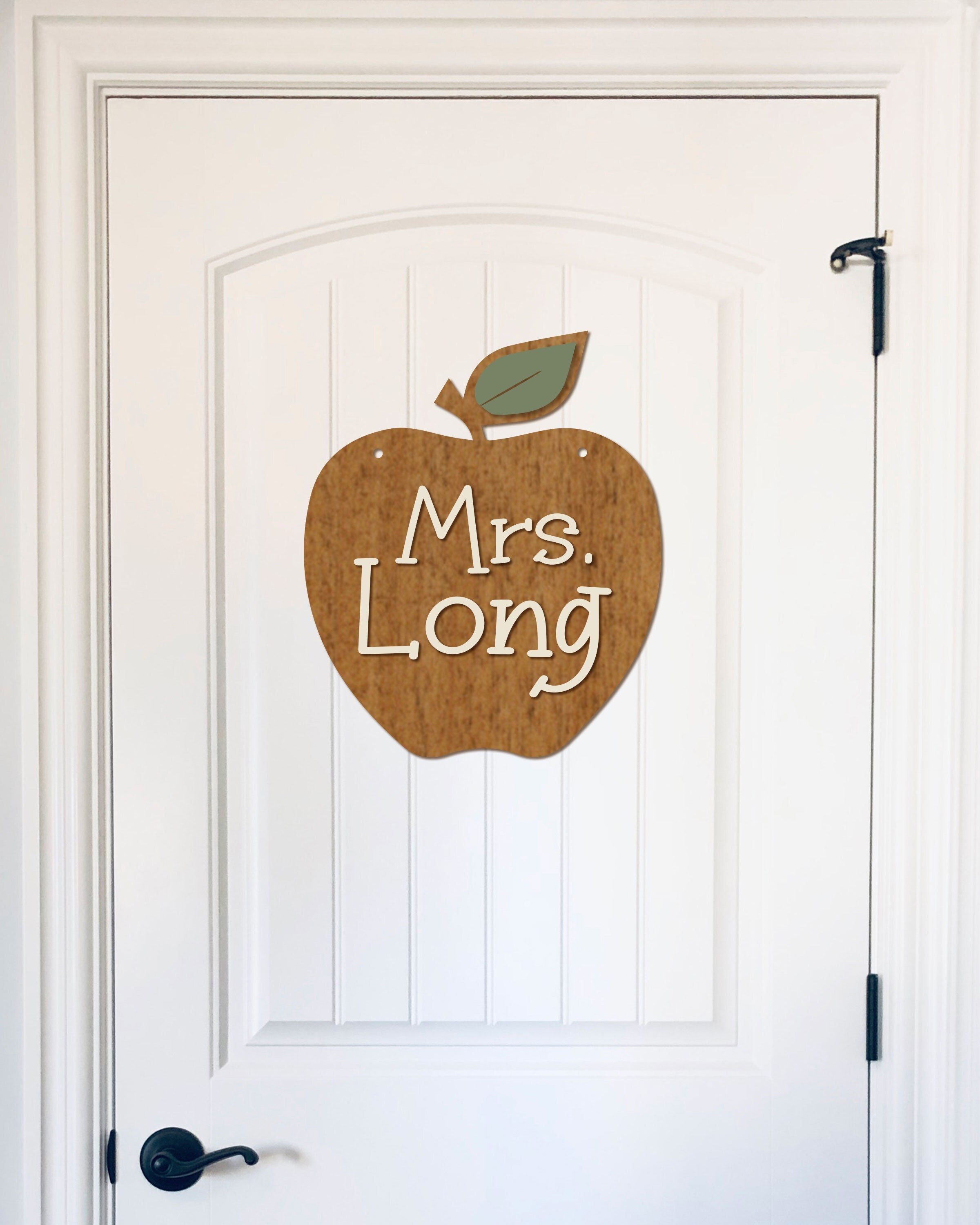 Teacher Name Sign Teacher Appreciation Gift Round Teacher - Etsy