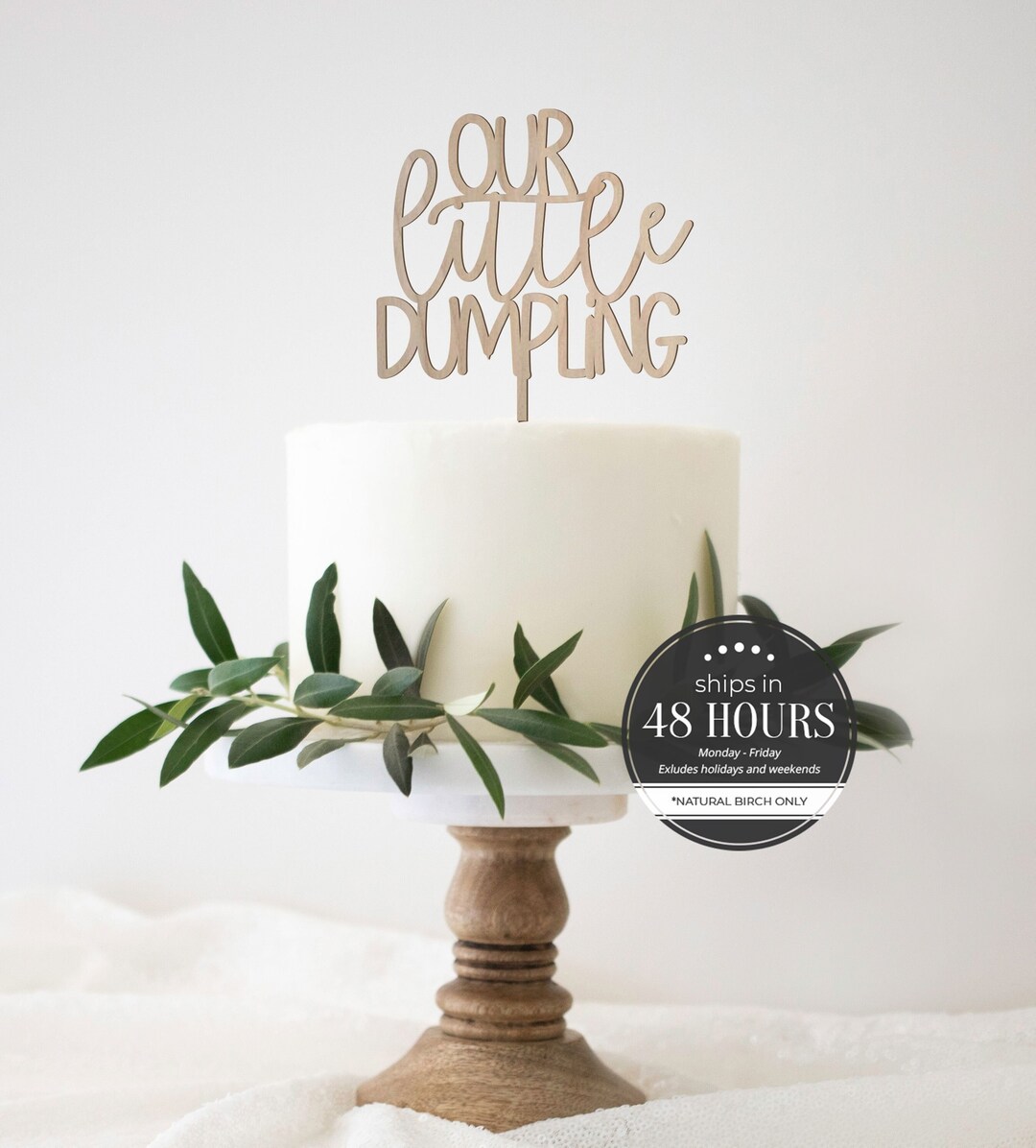 Our Little Dumpling Themed Cake Topper for Toddler Birthday Cake Topper ...