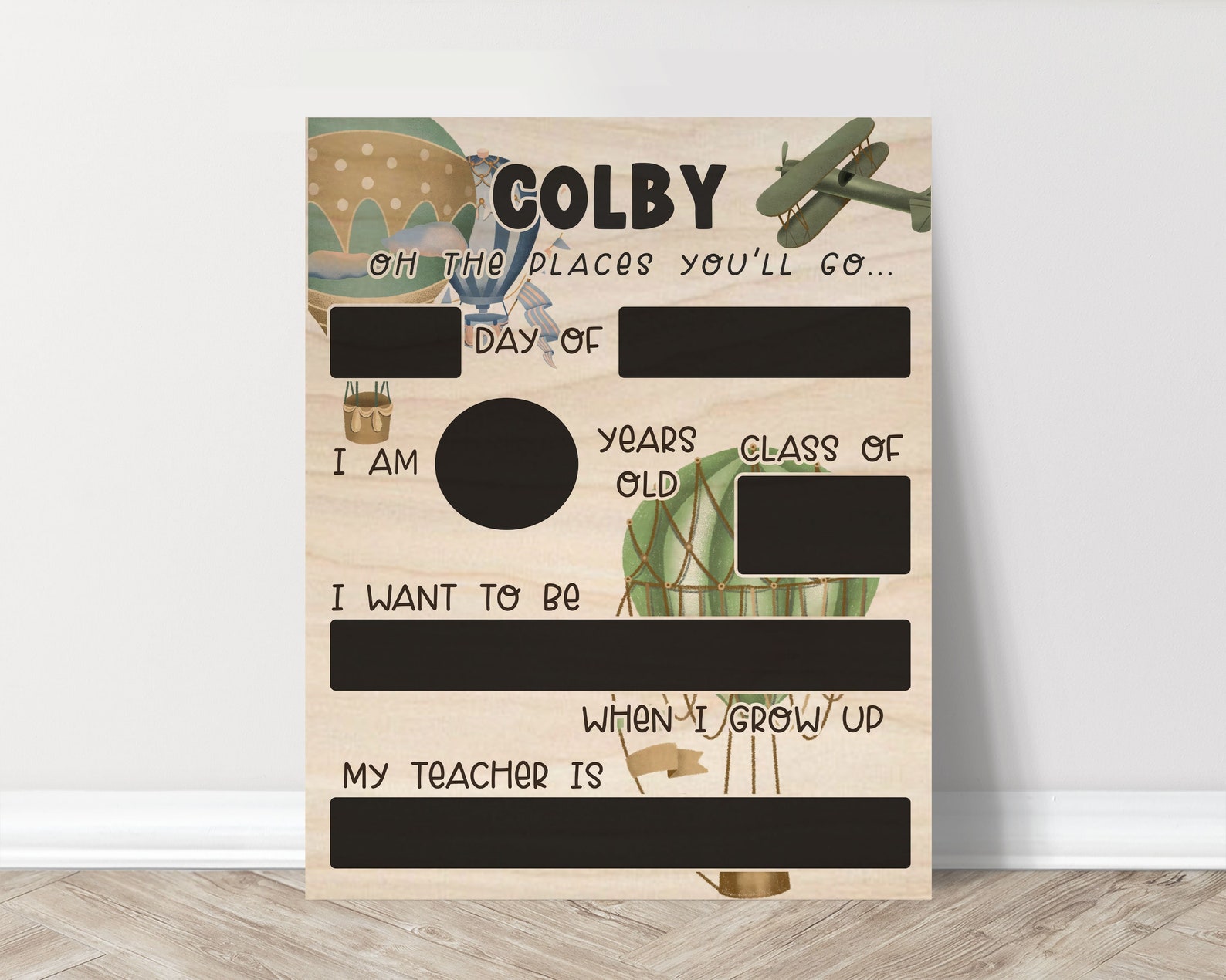 First Day of School Board Sign Reusable 1st Day Chalk Sign Back to ...