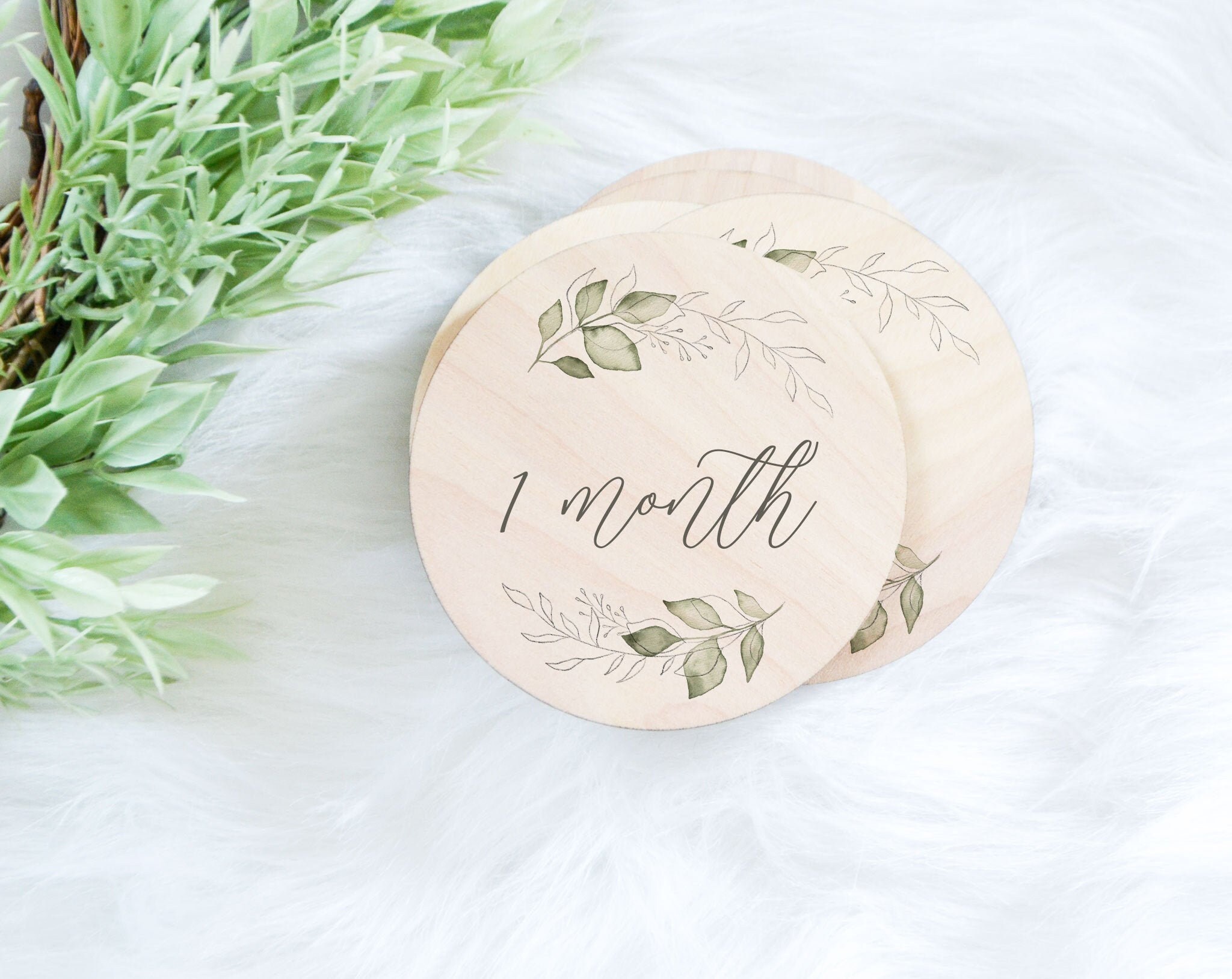 Baby Milestone Markers Month to Month Engraved Wood Cutout | Etsy