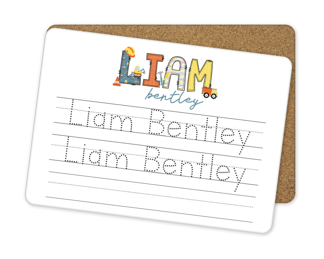 Educational Name Tracing Boards, I Can Write My Name, Dry Erase Board ...