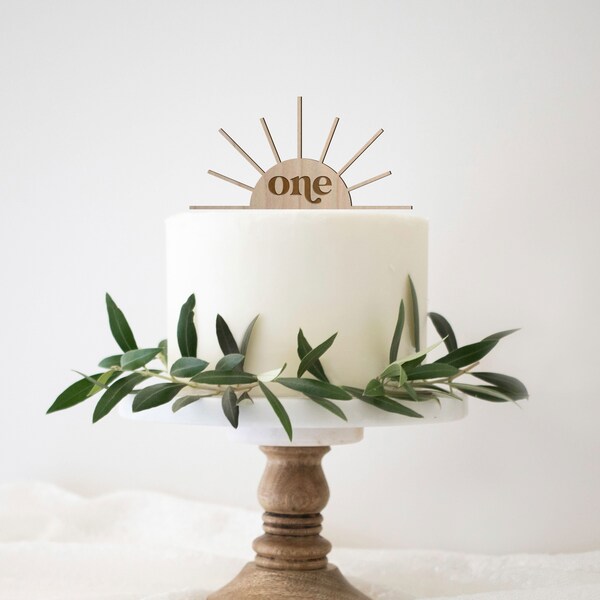 One Cake Topper - Etsy