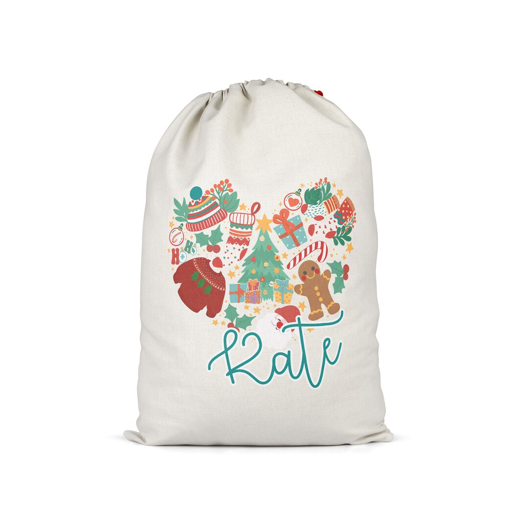 Oversize Santa Bag, Jumbo Santa Sack, Personalized Christmas Gift Bag ...