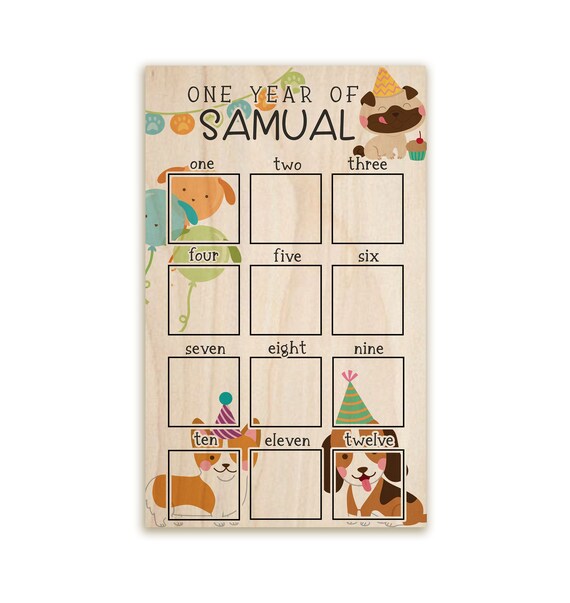 One Year of Baby First Year Board 1st Birthday Picture - Etsy