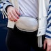 Silver Fanny Pack for Woman Leather Fanny Pack Leather Belt - Etsy