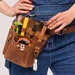 Brown Leather Tool Belt, Belt Bag for Tools, Tools Pouch, Personalised ...