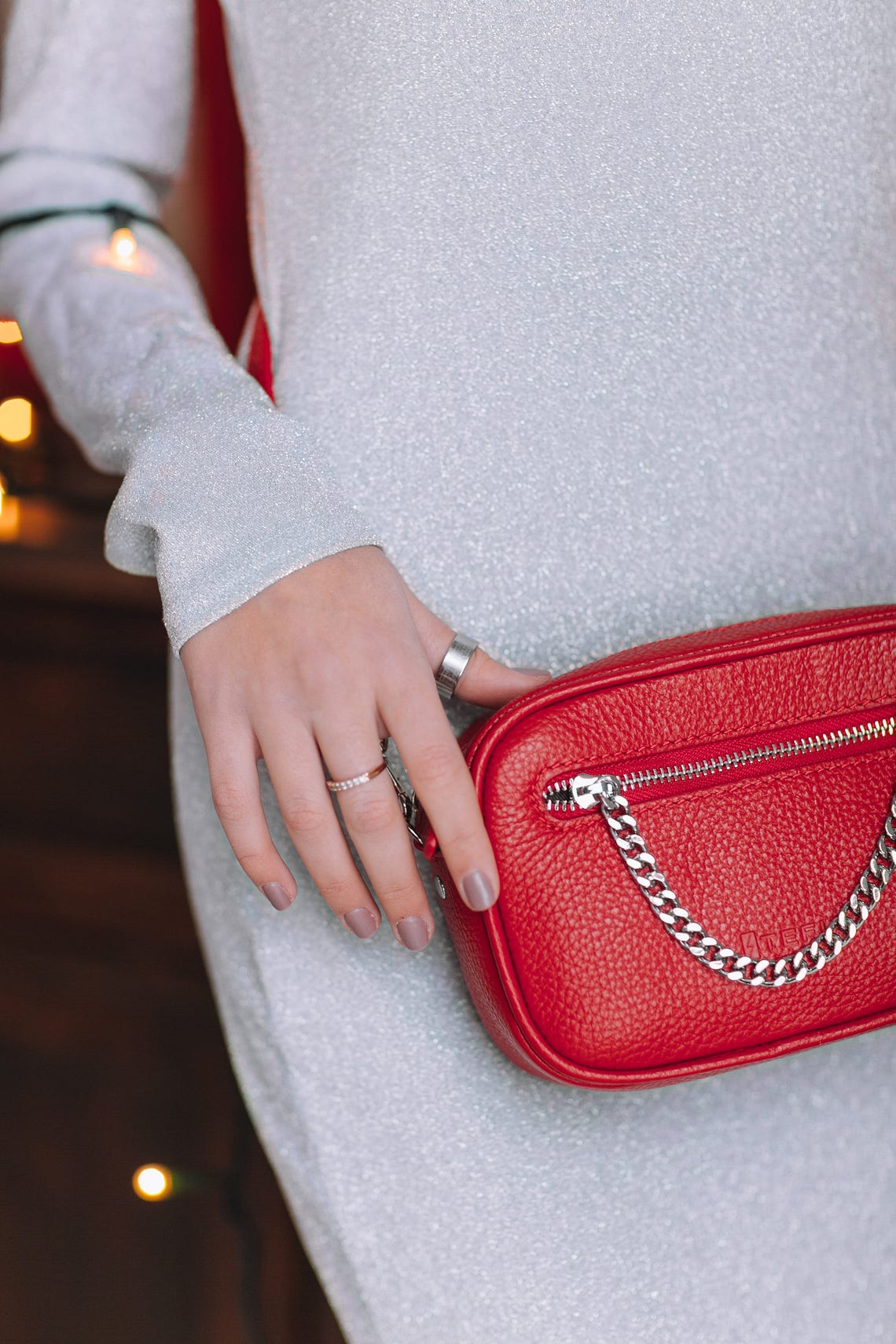 Leather Crossbody Bag Small Red Bag Crossbody Handbag With | Etsy