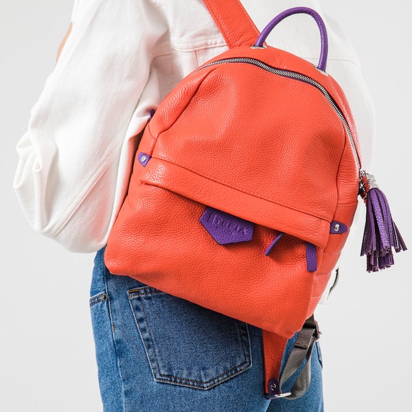 Orange Handbag - Etsy