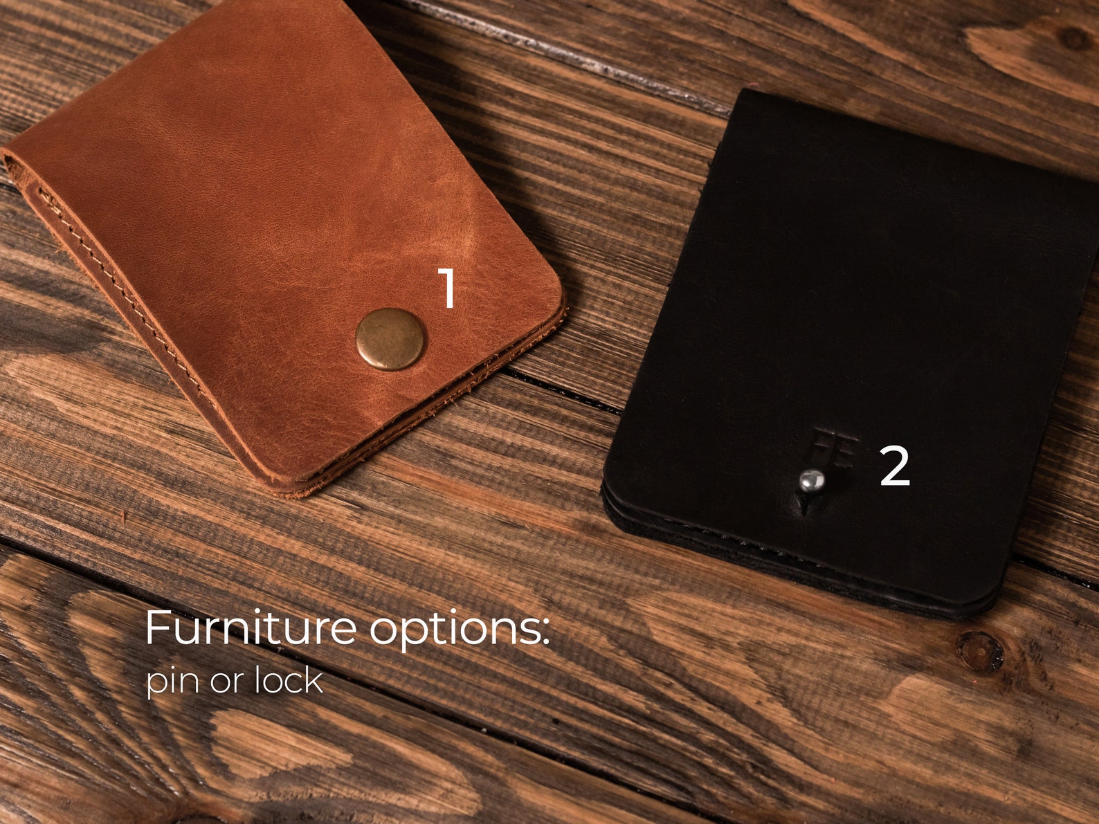 Leather Mini Wallet Monogrammed Personalized Wallet Engraved | Etsy