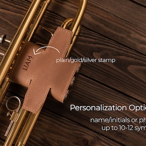 Personalized Leather Trumpet Valve Protector, Trumpet Valve Guard, Best ...