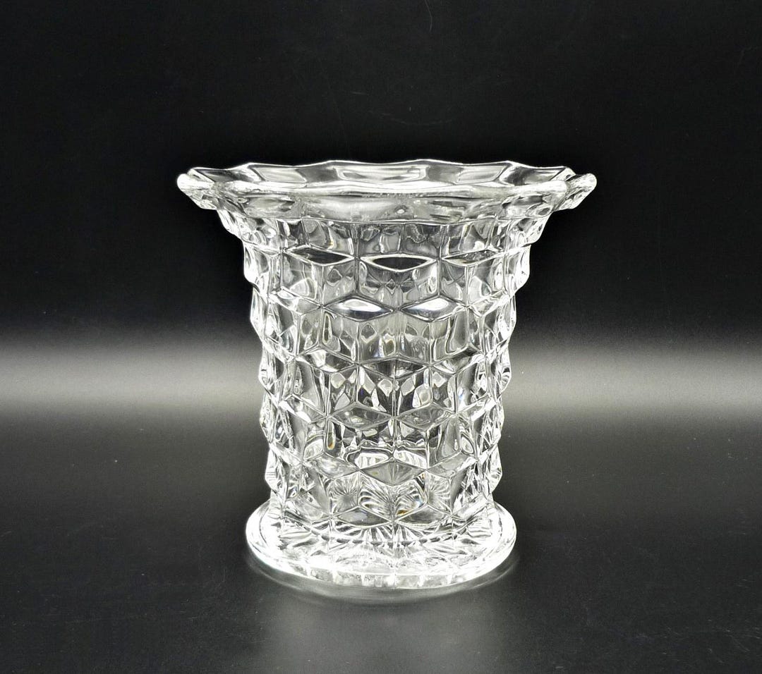 Vintage Fostoria American Clear Glass Flared Vase, Line 2056 - Etsy