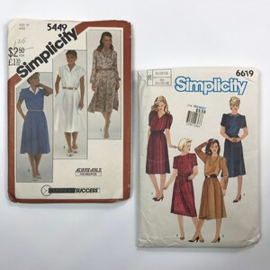 1980’s Power Dress Patterns / Simplicity Sewing Patterns / Pattern 6619 ...