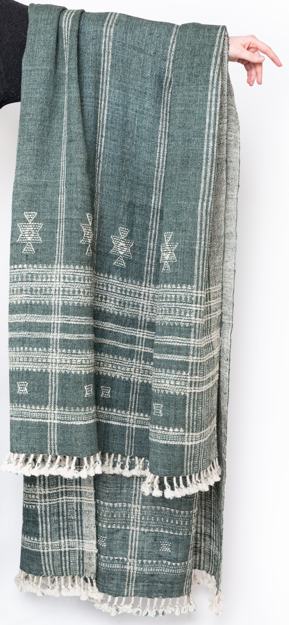 Indian Wool Throw Slate Bedding Boho Throw One - Etsy