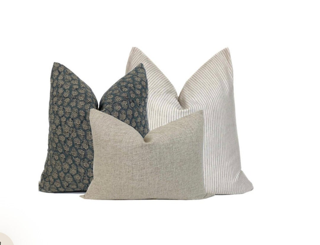 Pillow Combo #9 3 Pillow Covers Coastal Pillows Beach House Neutral ...