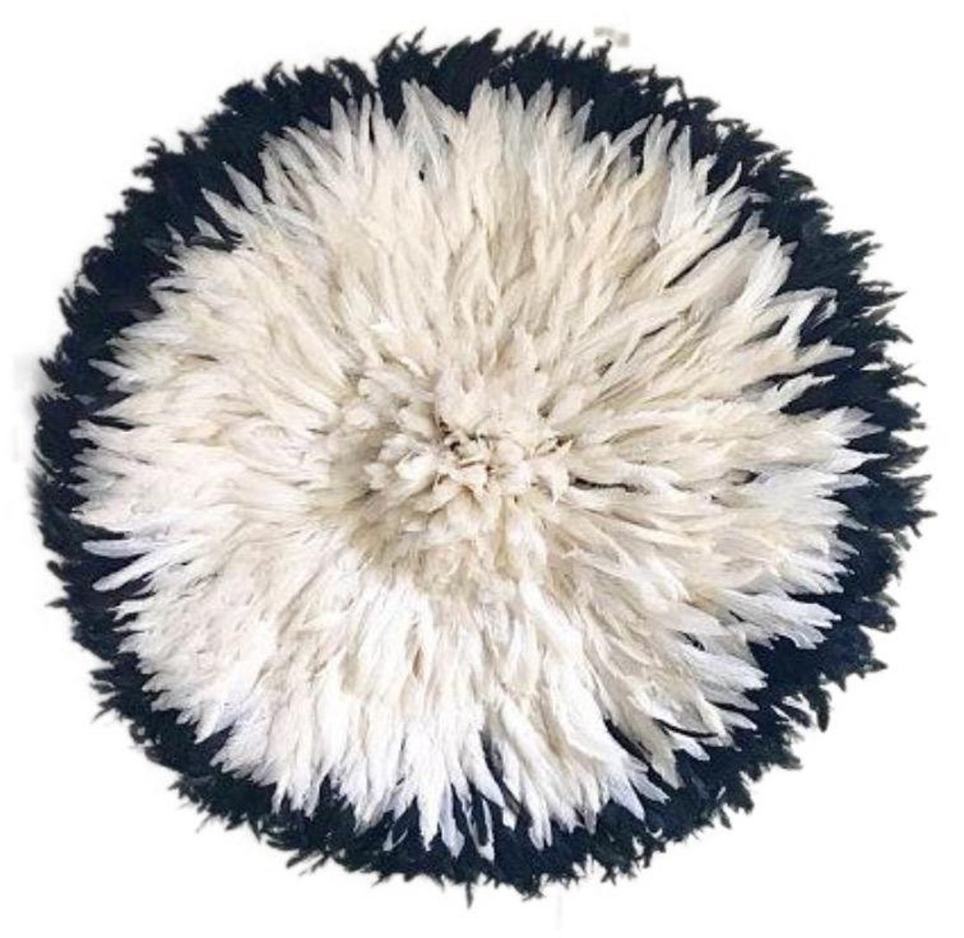 African Juju Hat | Black + Cream - Etsy