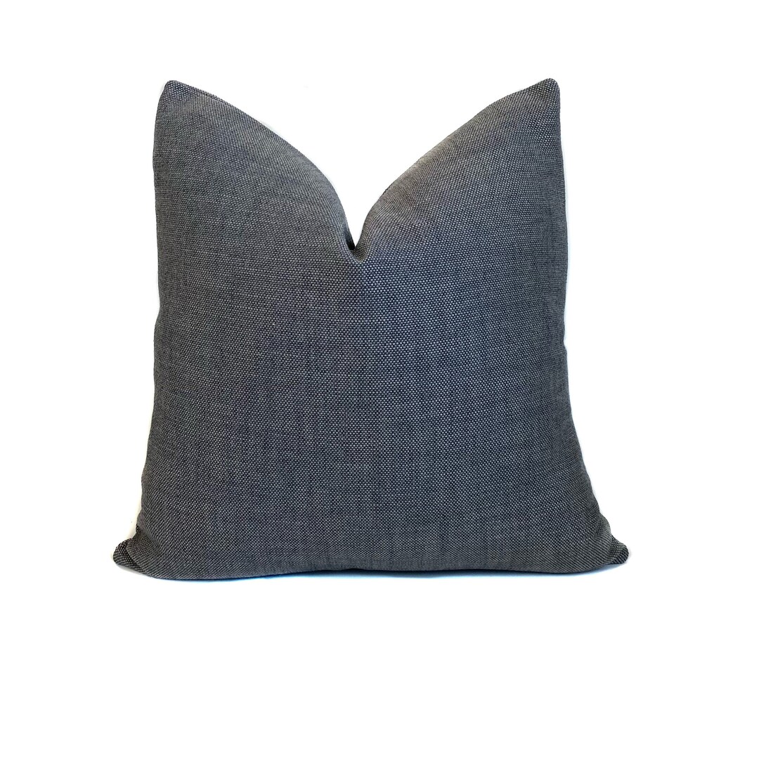 Grey Textured Pillow Cover: Minimalist Indoor Outdoor Decor - Etsy