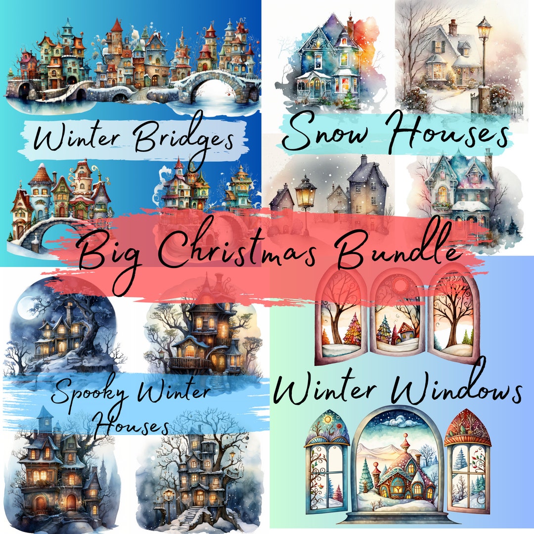 Big Christmas Bundle, 270+ Christmas Digital Files, High Quality ...