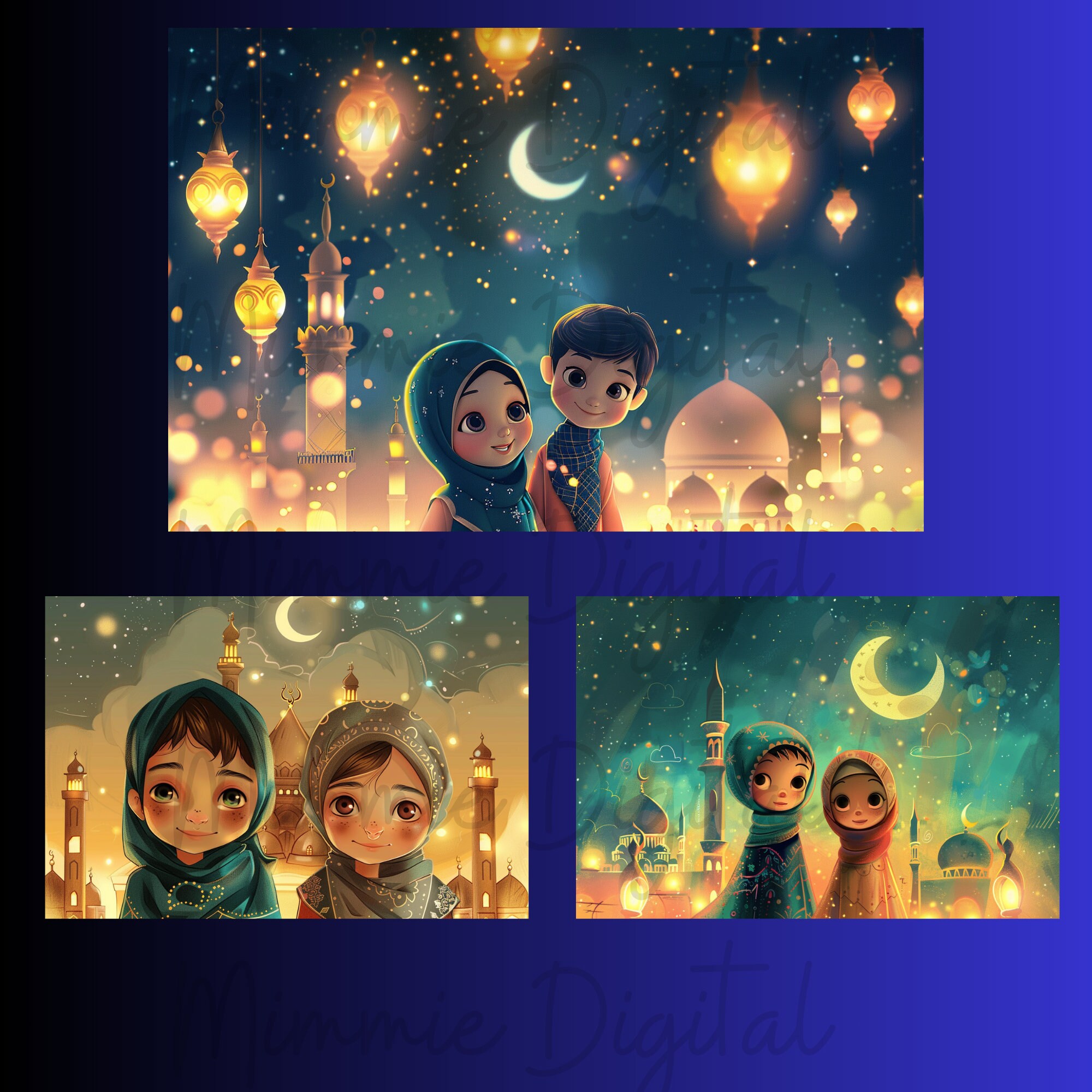 33 Cute Ramadan Cartoon Clipart Files, Ramadan Kareem, Ramadan Children ...