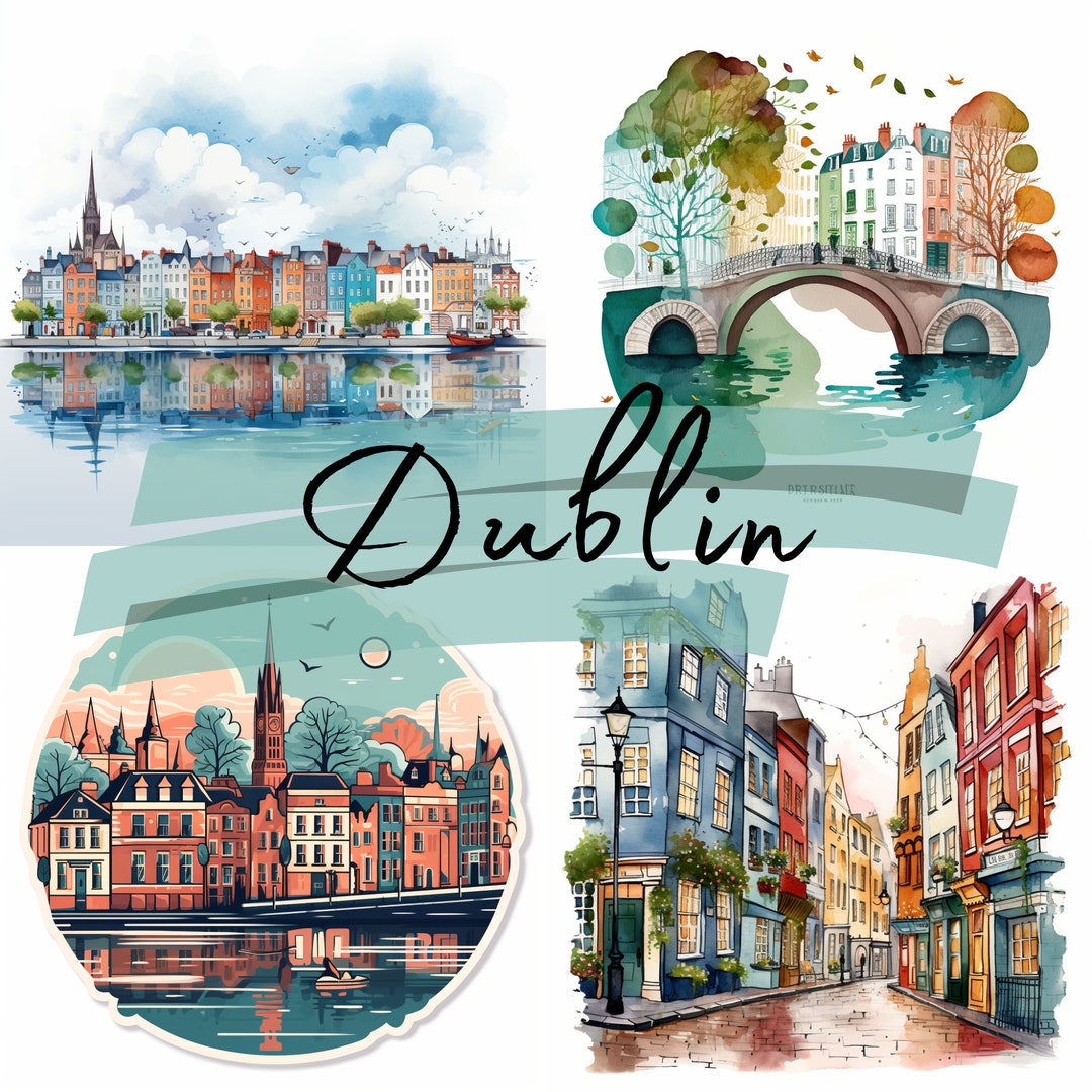 Houses of Dublin, Ireland, Clipart, 22 High Quality PNG Transparent ...