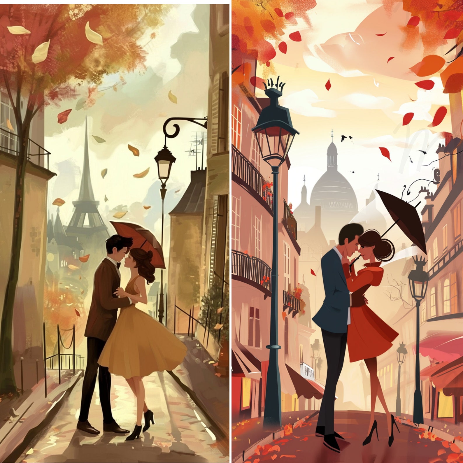 Paris in Love, 27 Love Couple Clipart Bundle, St Valentine’s PNG Bundle ...