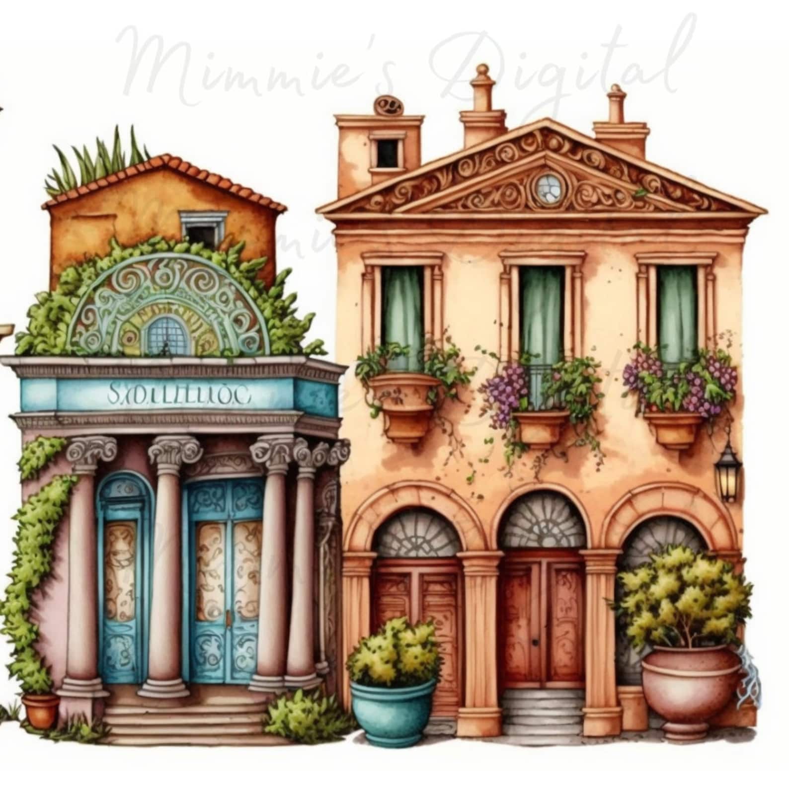 Ancient Roman Houses, Clipart, 21 High Quality PNG Transparent Files ...
