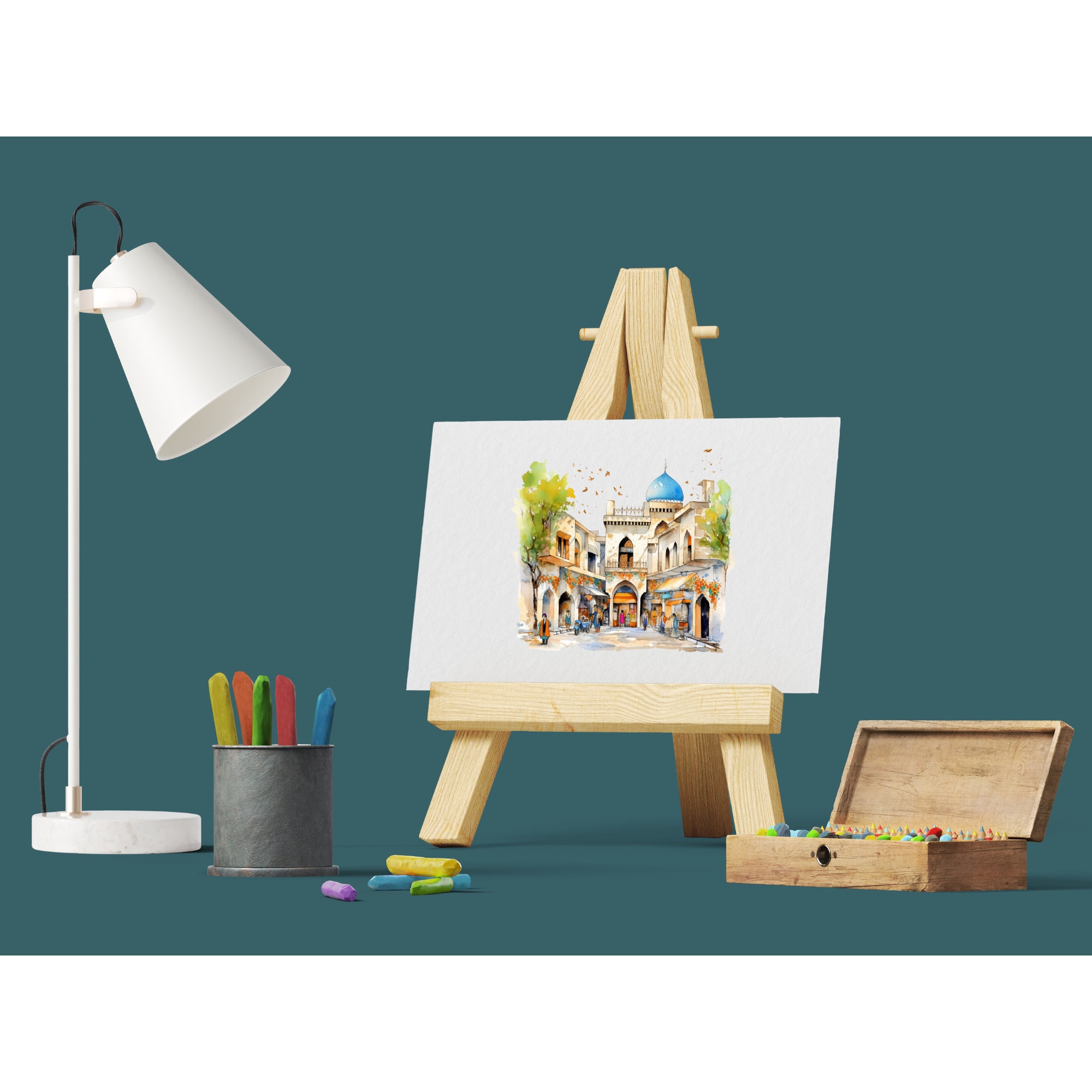 Houses of Iran, Watercolor Clipart, 16 High Quality PNG Transparent ...