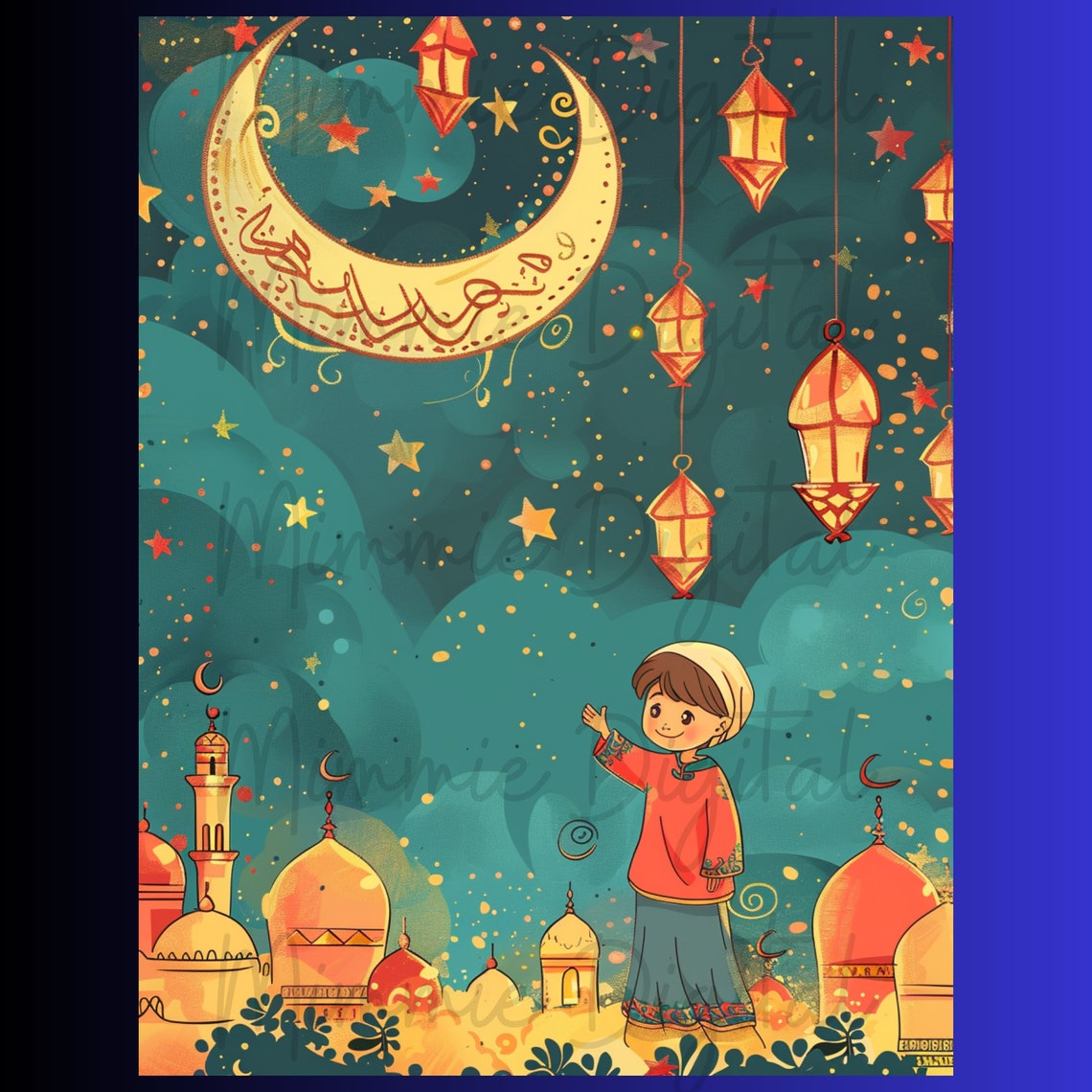 35 Cute Ramadan Children Clipart Files, Ramadan Kareem Clipart, Ramadan ...
