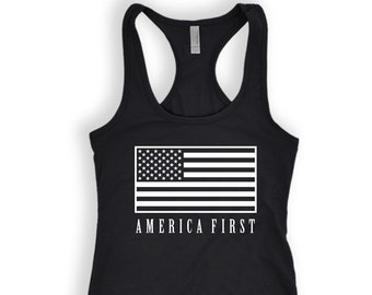 American Flag Tank - Etsy