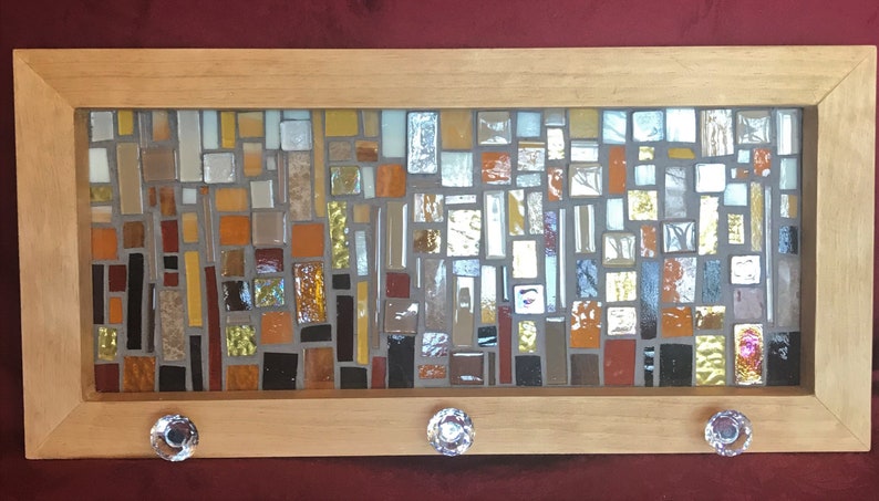 Stained Glass Ombre Mosaic With Hangers - Etsy