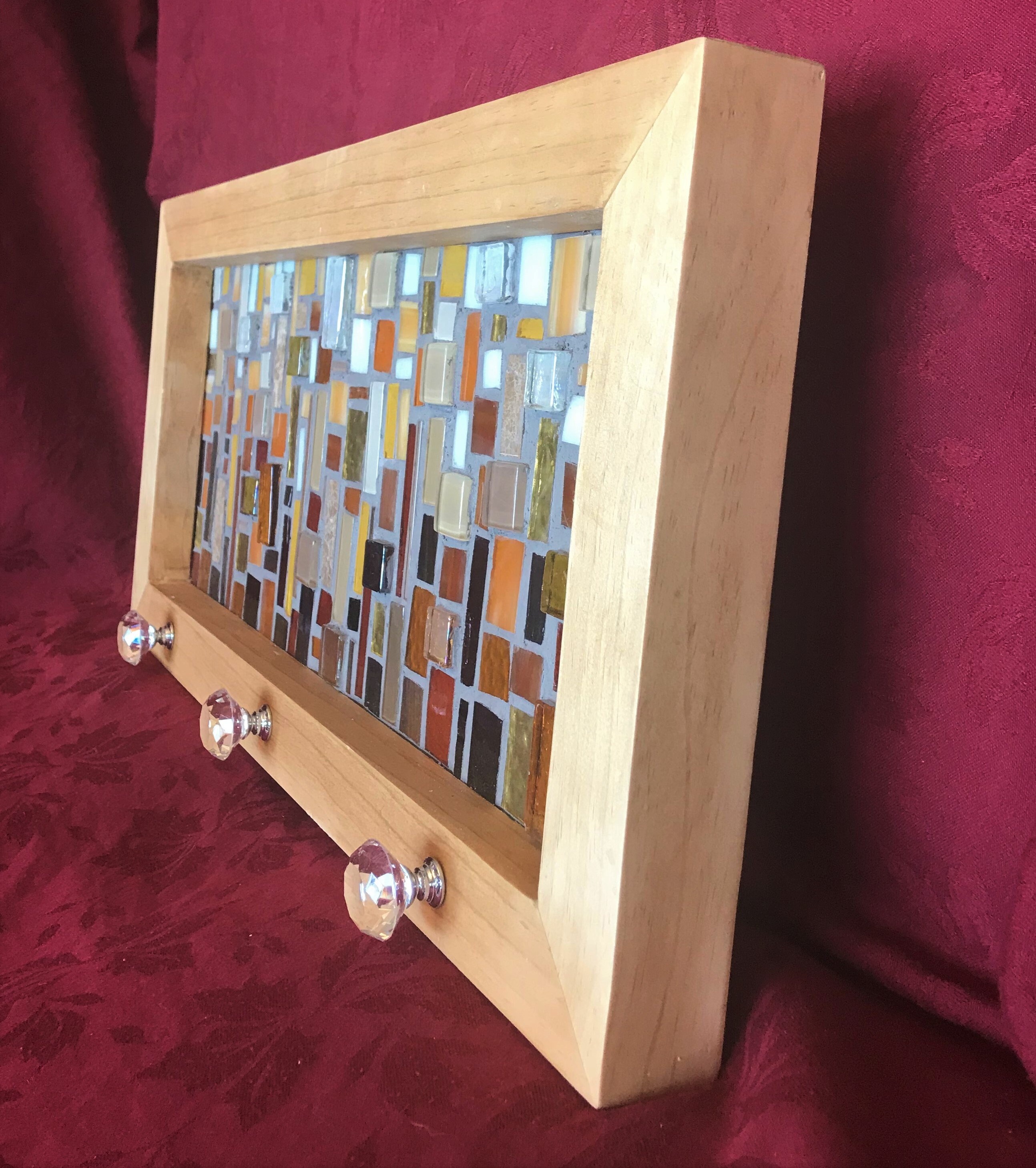 Stained Glass Ombre Mosaic With Hangers - Etsy