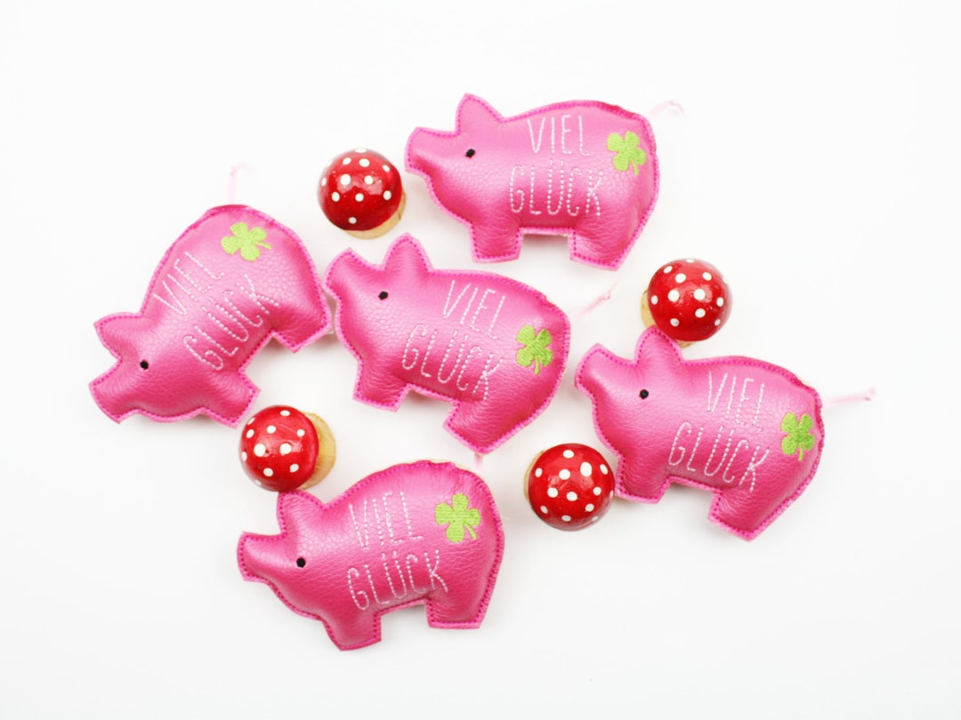 Lucky Pig good Luck Pink/rose - Etsy