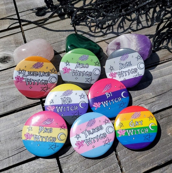 Witch Pride Flag Buttons - Etsy
