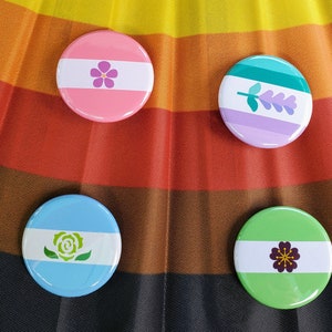 Sapphic, Achillean, Diamoric, Saphilean, Pride Flag 1.25 Inch ...