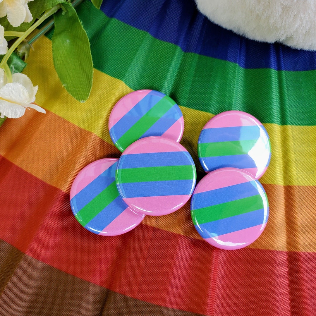 Trigender Pride Flag 1.25 Inch Accessories - Pins, Magnets, Keychains ...