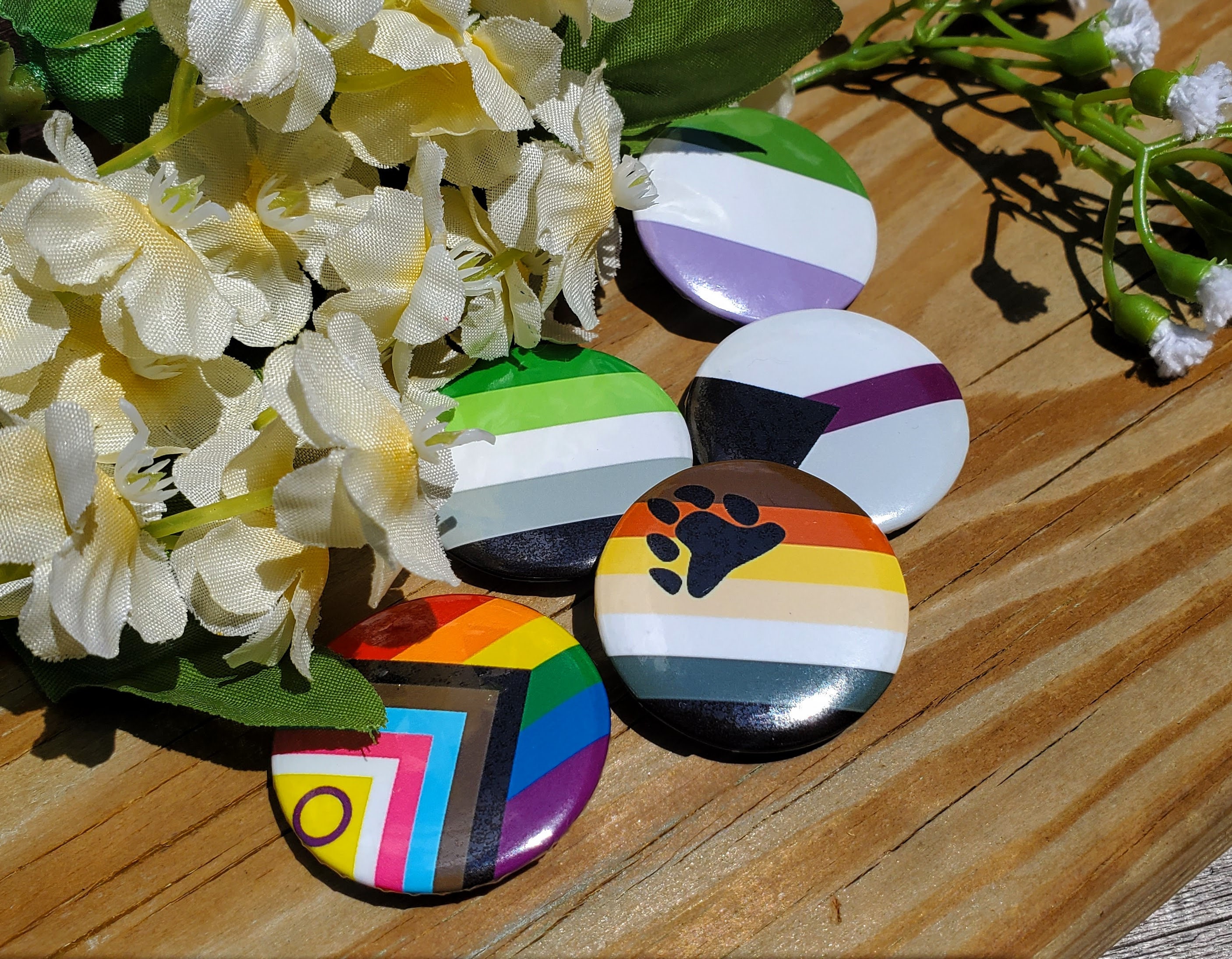 Pride Flag Buttons 2 Sizes LGBT Badge - Etsy Israel