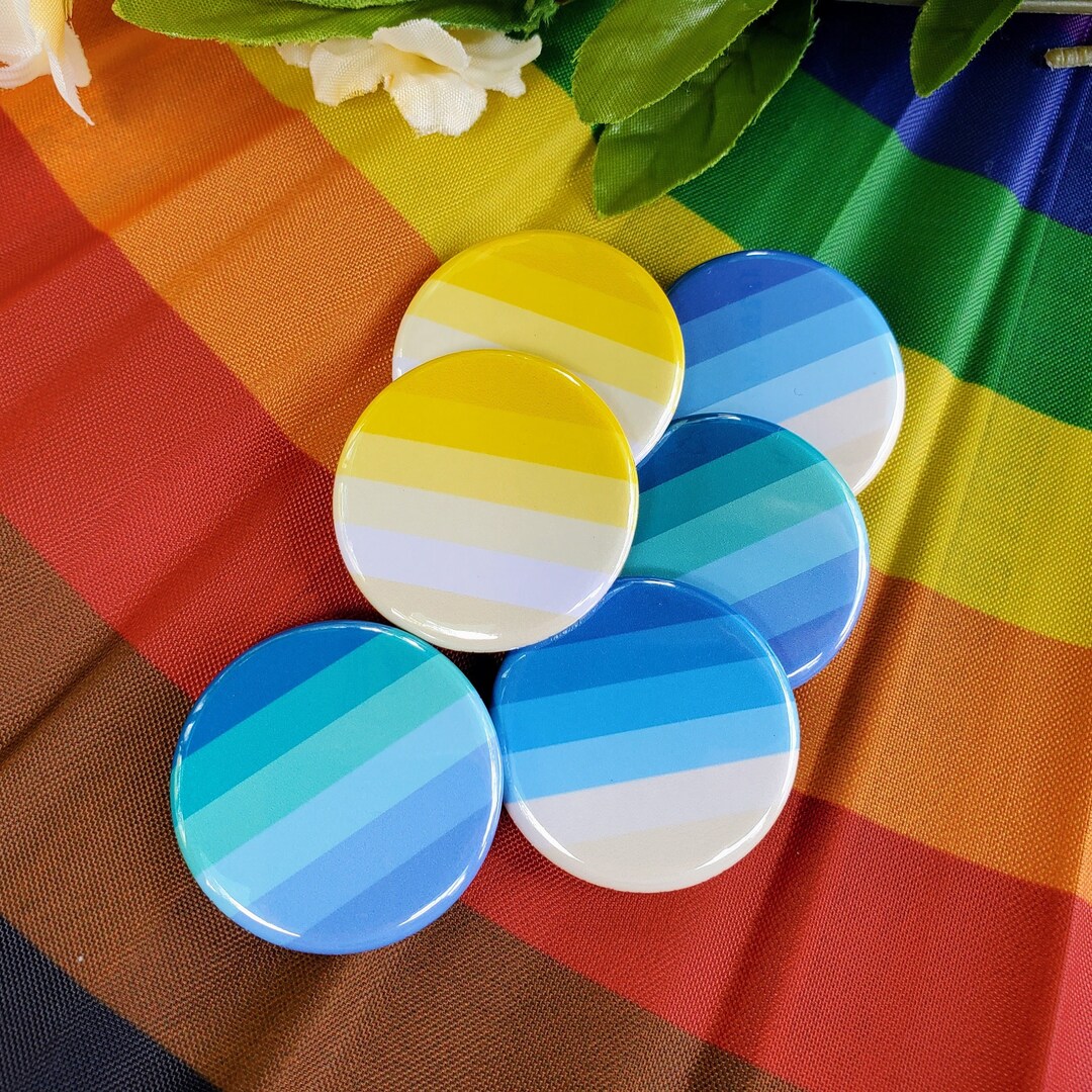 Uranic, Neptunic, & Saturnic Pride Flags 1.25 Inch Accessories - Pins ...