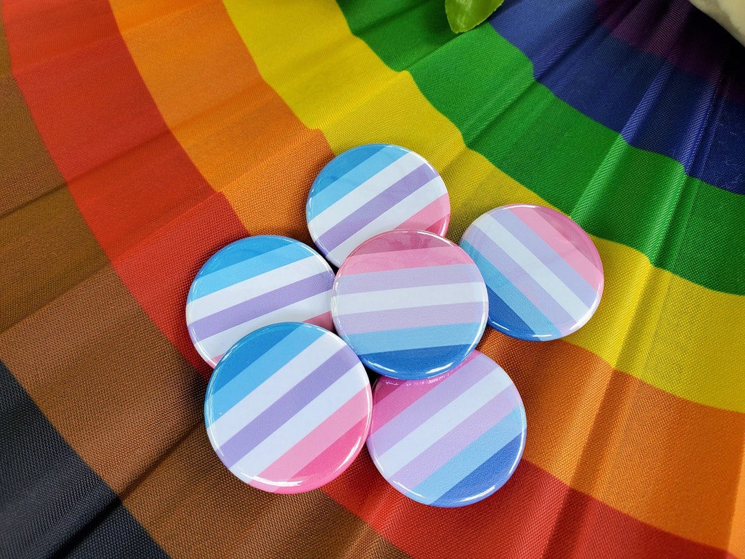 Bigender Pride Flag 1.25 Inch Accessories - Pins, Magnets, Keychains ...