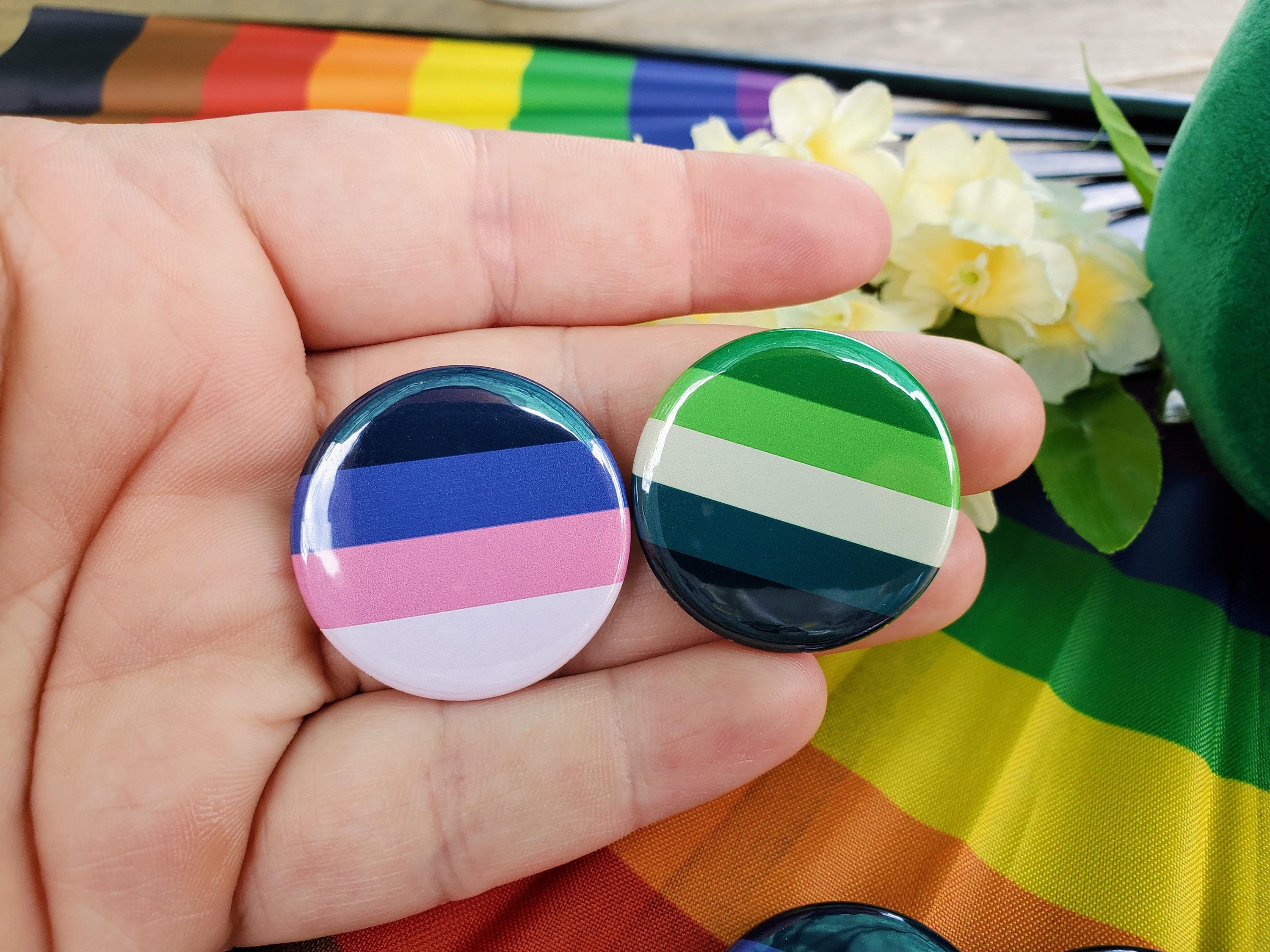 Acespec & Arospec Pride Flags 1.25 Inch Accessories - Pins, Magnets ...