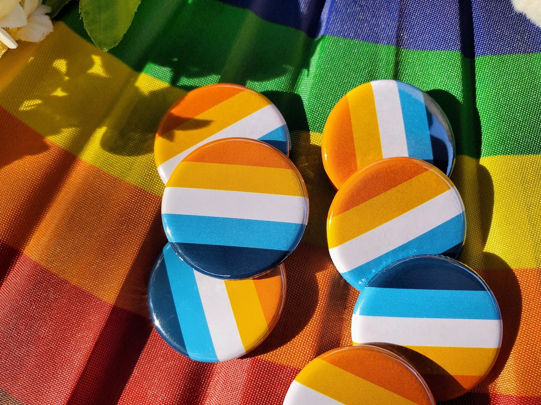 Aroace Pride Flag 1.25 Inch Accessories - Pins, Magnets, Keychains ...