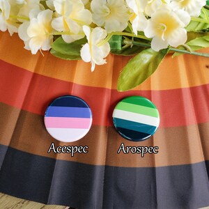 Acespec & Arospec Pride Flags 1.25 Inch Accessories - Pins, Magnets ...