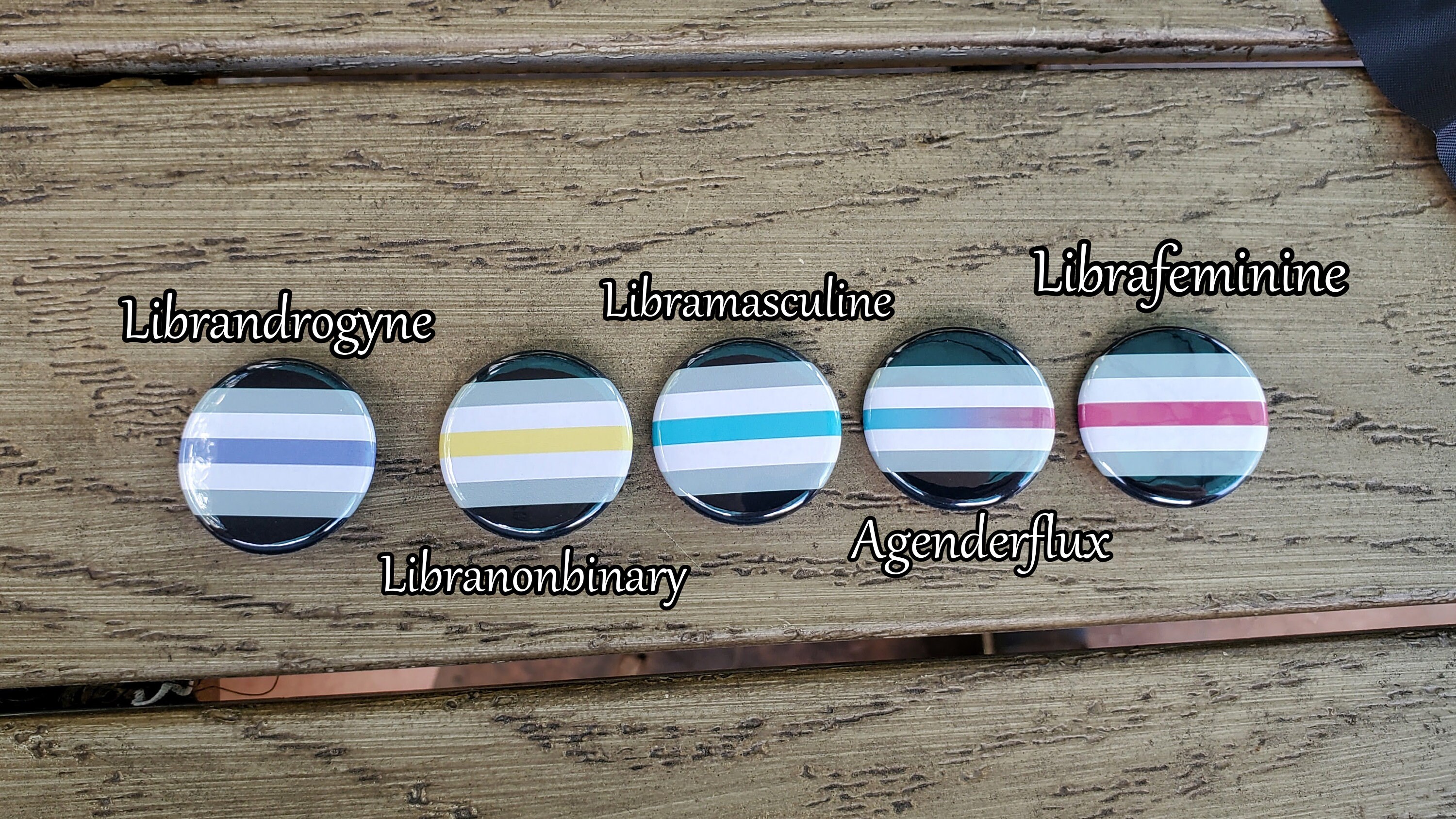 Libra-genders Pride Flags 1.25 Inch Accessories - Pins, Magnets ...